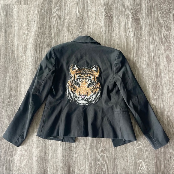 Theory | Jackets & Coats | Vintage Theory Tiger Sequin Blazer | Poshmark